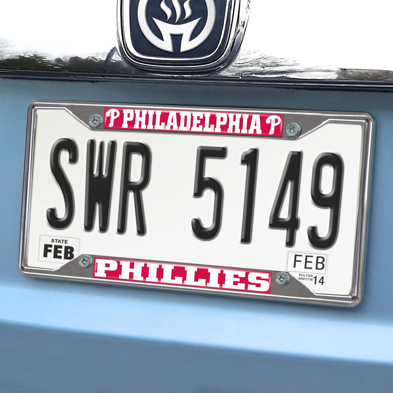 F-150 License Plate Frame with Philadelphia Phillies Logo; Red ...