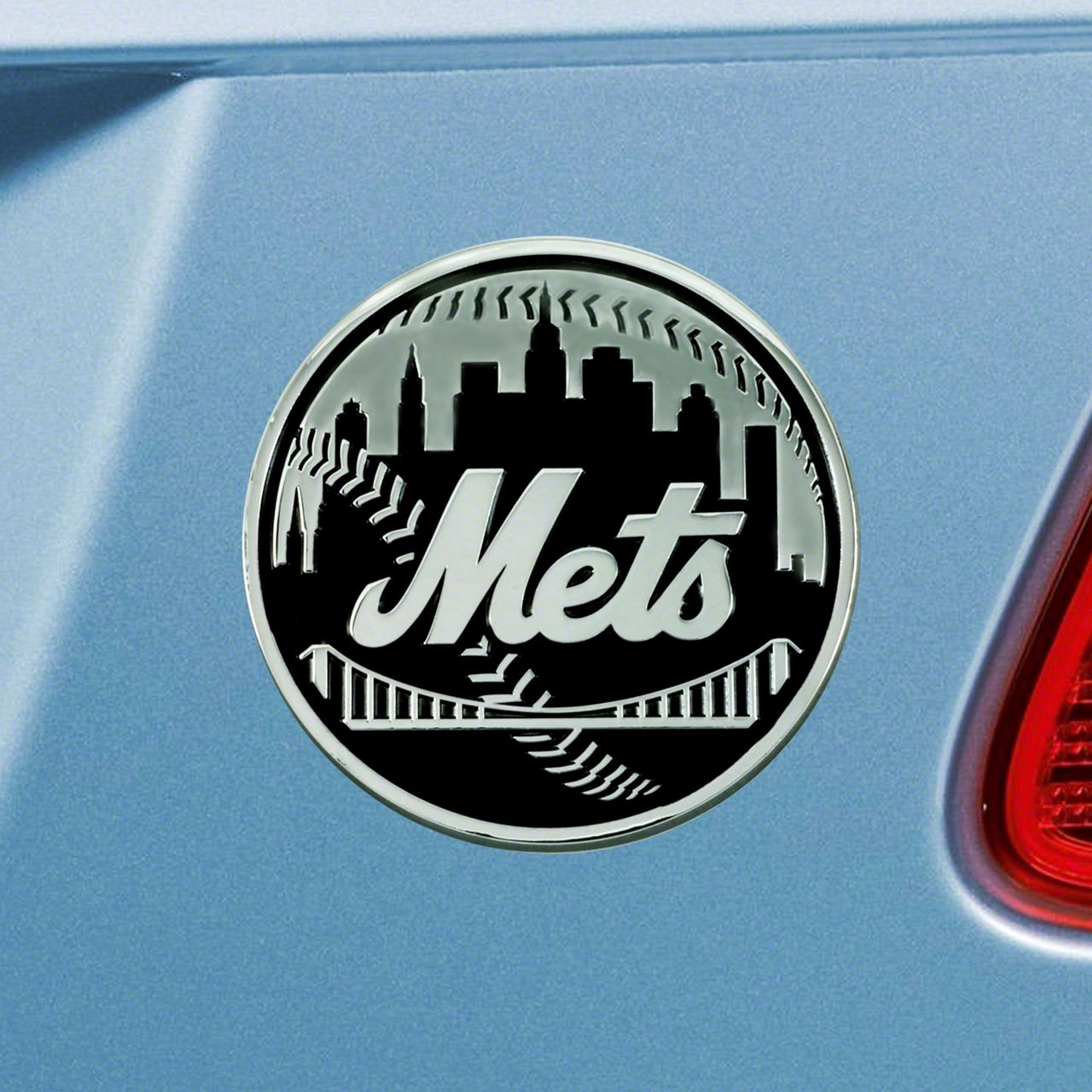 F-150 New York Mets Emblem; Chrome (Universal; Some Adaptation May Be ...