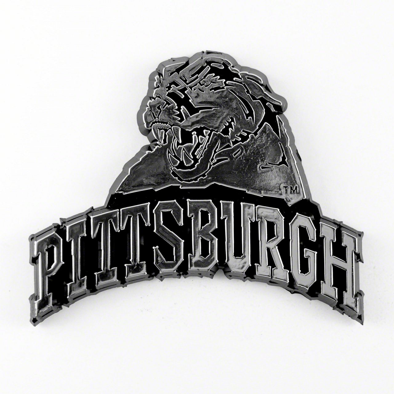 F-150 University of Pittsburgh Molded Emblem; Chrome (Universal; Some ...