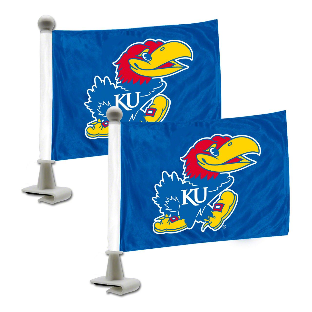 F-350 Super Duty Ambassador Flags with University of Kansas Logo; Blue ...