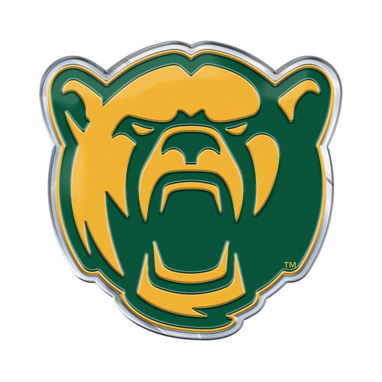 F-350 Super Duty Baylor University Embossed Emblem; Green and Yellow ...