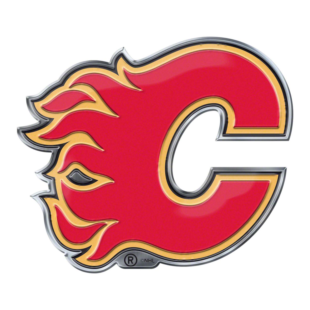 F-350 Super Duty Calgary Flames Embossed Emblem; Red (Universal; Some ...