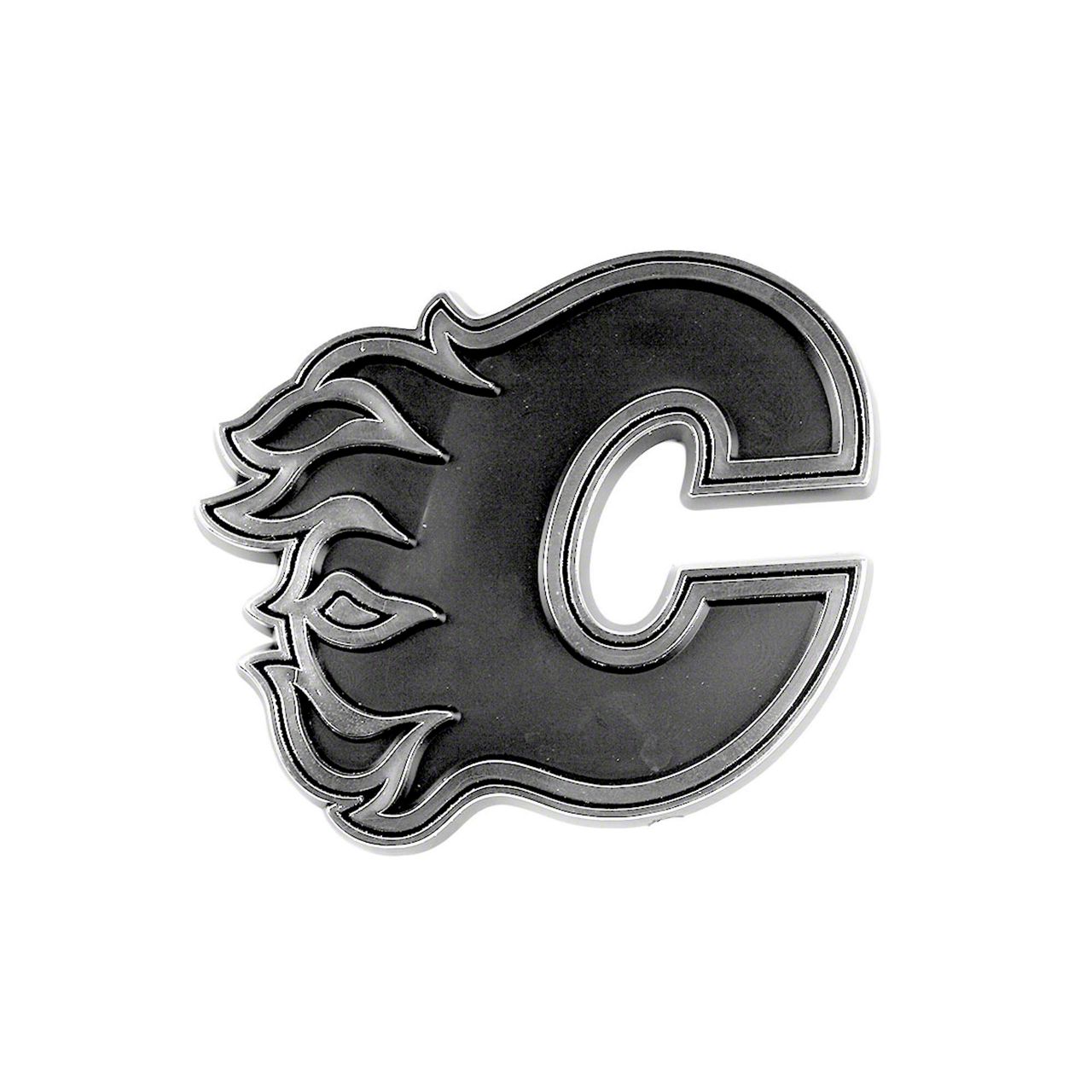 F-350 Super Duty Calgary Flames Molded Emblem; Chrome (Universal; Some ...