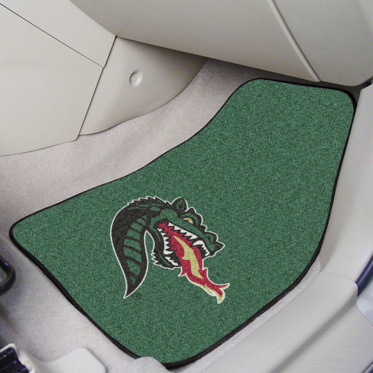 RAM 1500 Carpet Front Floor Mats with University of UAB Logo; Green ...