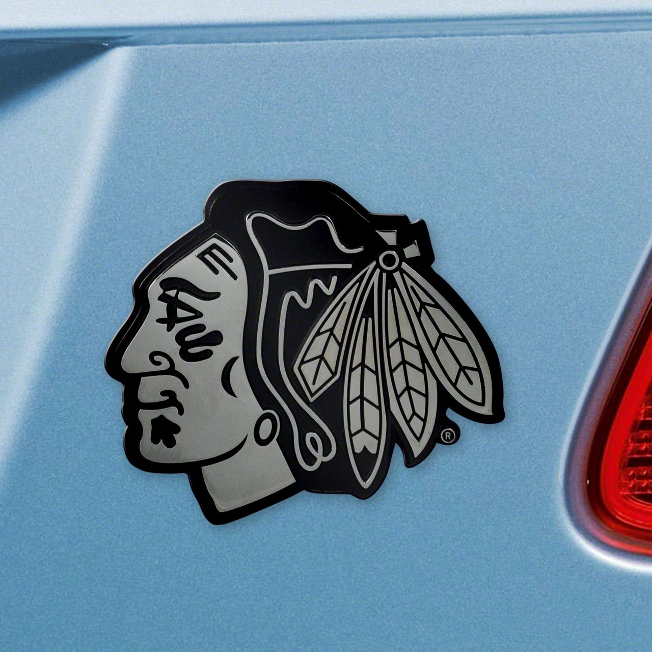 RAM 1500 Chicago Blackhawks Emblem; Chrome (Universal; Some Adaptation ...