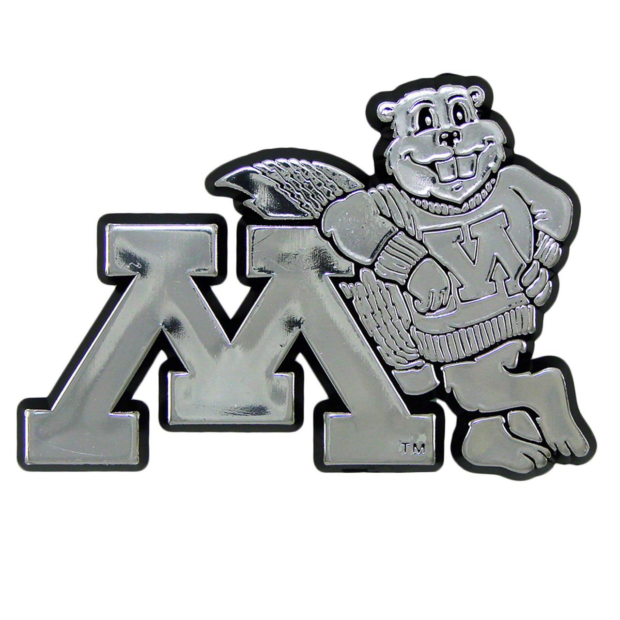 RAM 1500 University of Minnesota Molded Emblem; Chrome (Universal; Some ...