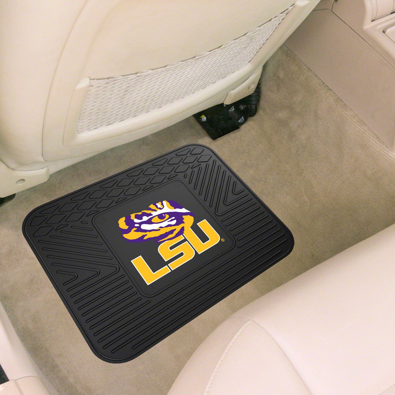 RAM 1500 Utility Mat with LSU Logo; Black (Universal; Some Adaptation ...