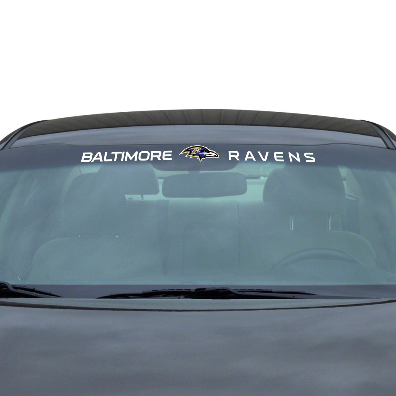 RAM 1500 Windshield Decal with Baltimore Ravens Logo; White (Universal ...