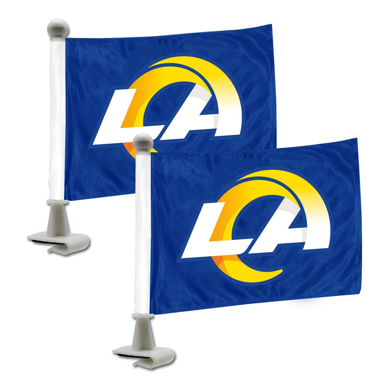 RAM 2500 Ambassador Flags with Los Angeles Rams Logo; Blue (Universal ...