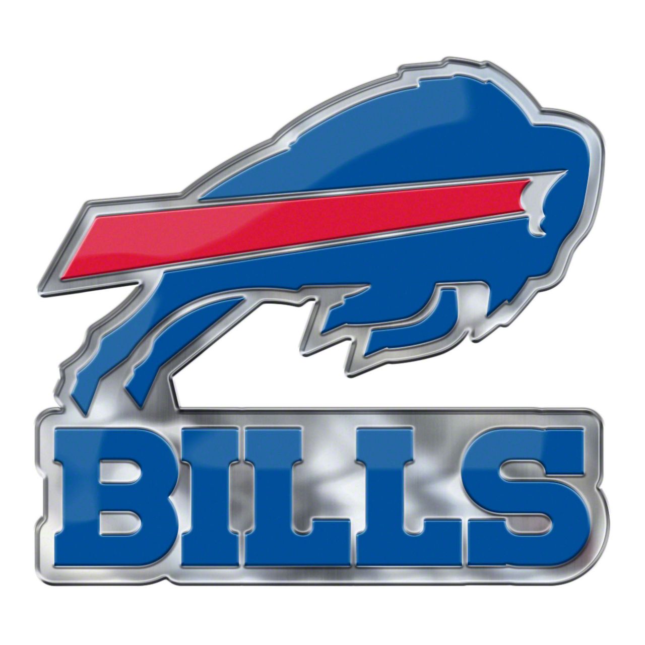 RAM 3500 Buffalo Bills Embossed Emblem; Blue and Red (Universal; Some ...