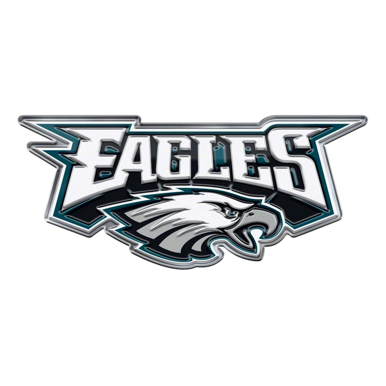 RAM 3500 Philadelphia Eagles Embossed Emblem; White and Green ...