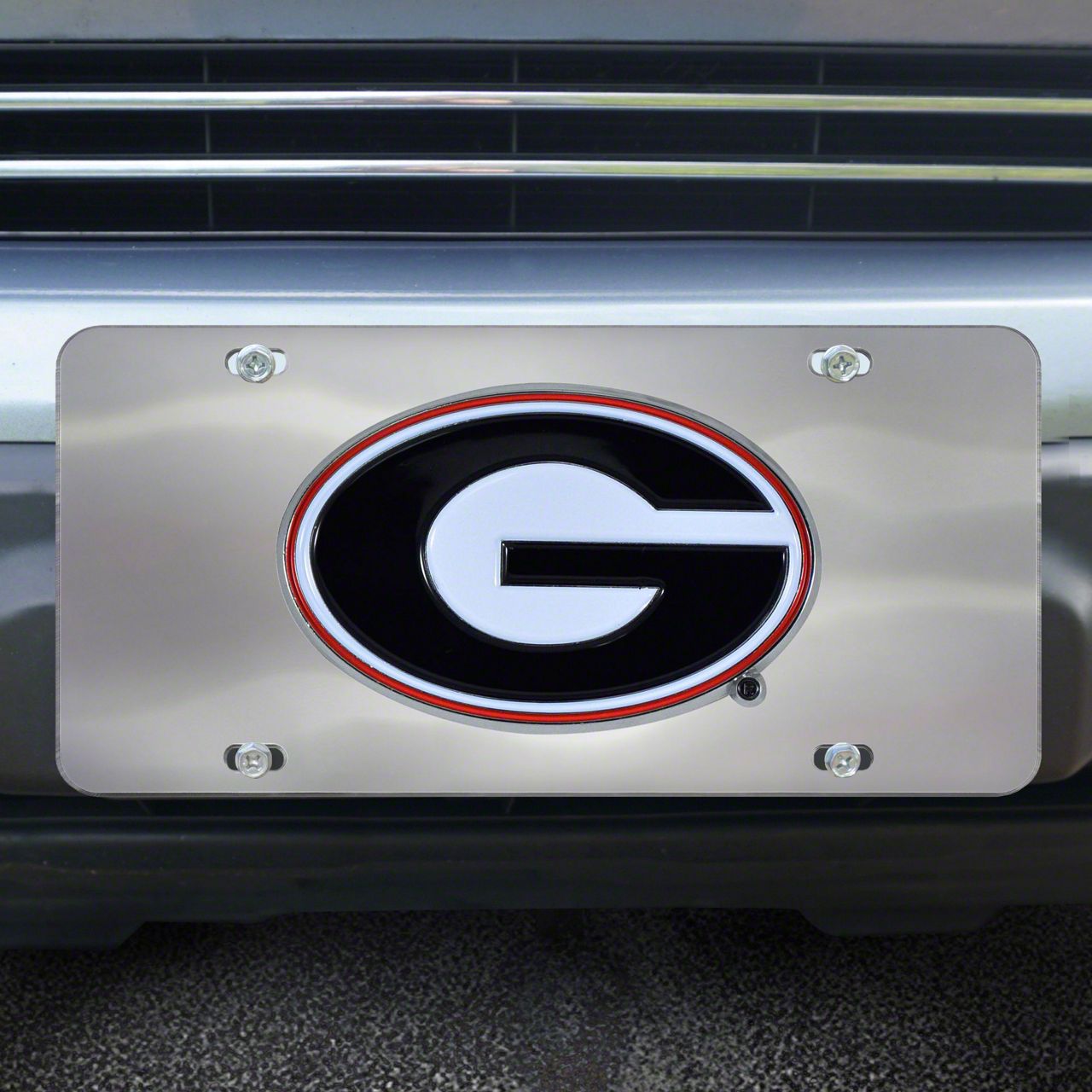 Ranger License Plate with University of Georgia Logo; Stainless Steel ...