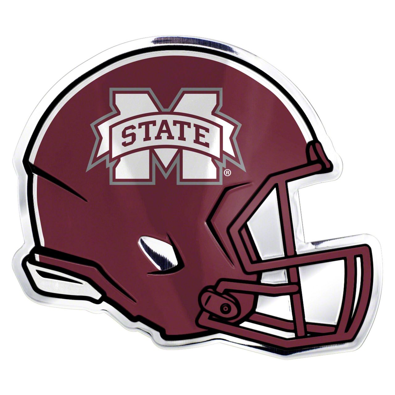 Ranger Mississippi State University Embossed Helmet Emblem; Maroon ...