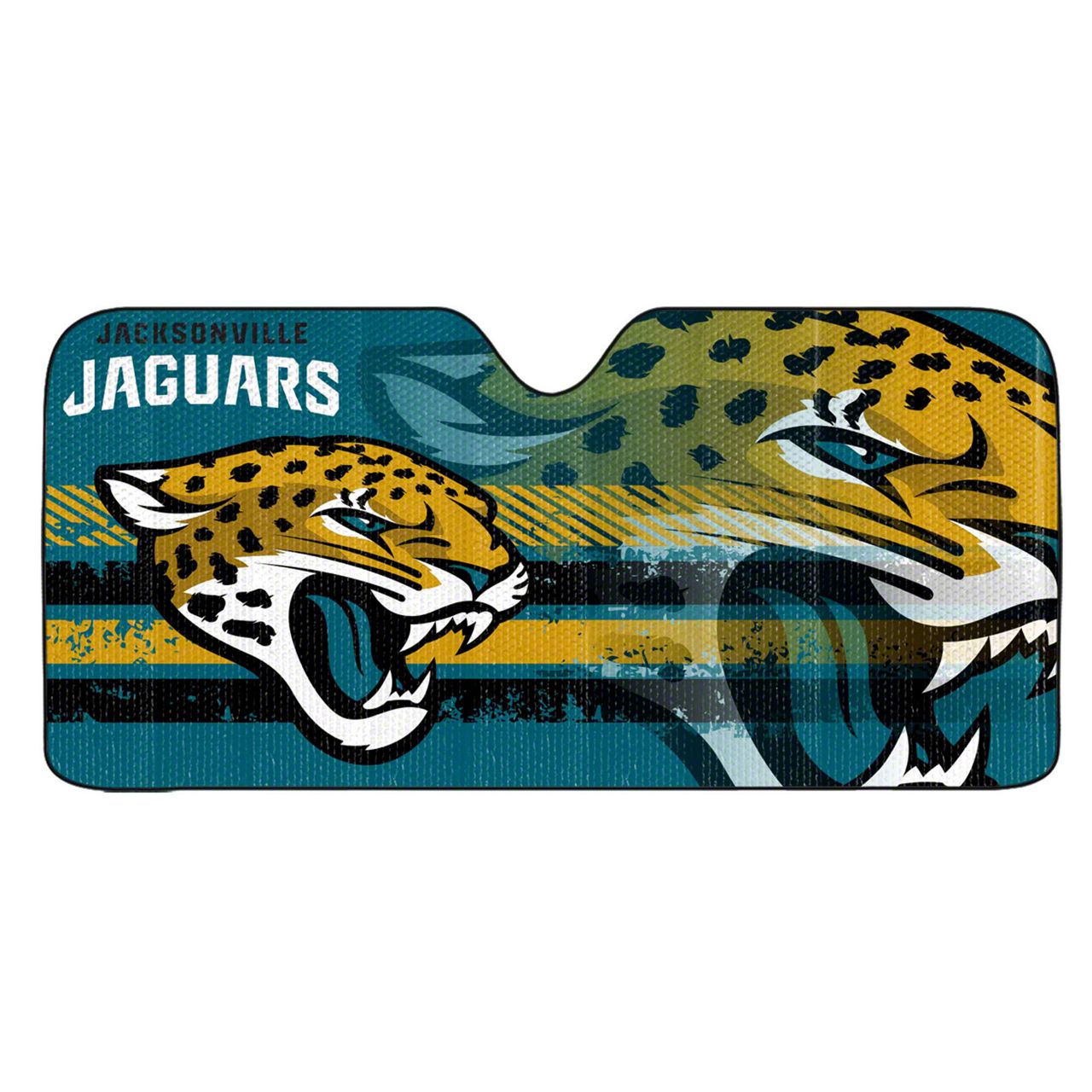 Ranger Windshield Sun Shade with Jacksonville Jaguars Logo; Teal (Universal; Some Adaptation May ...