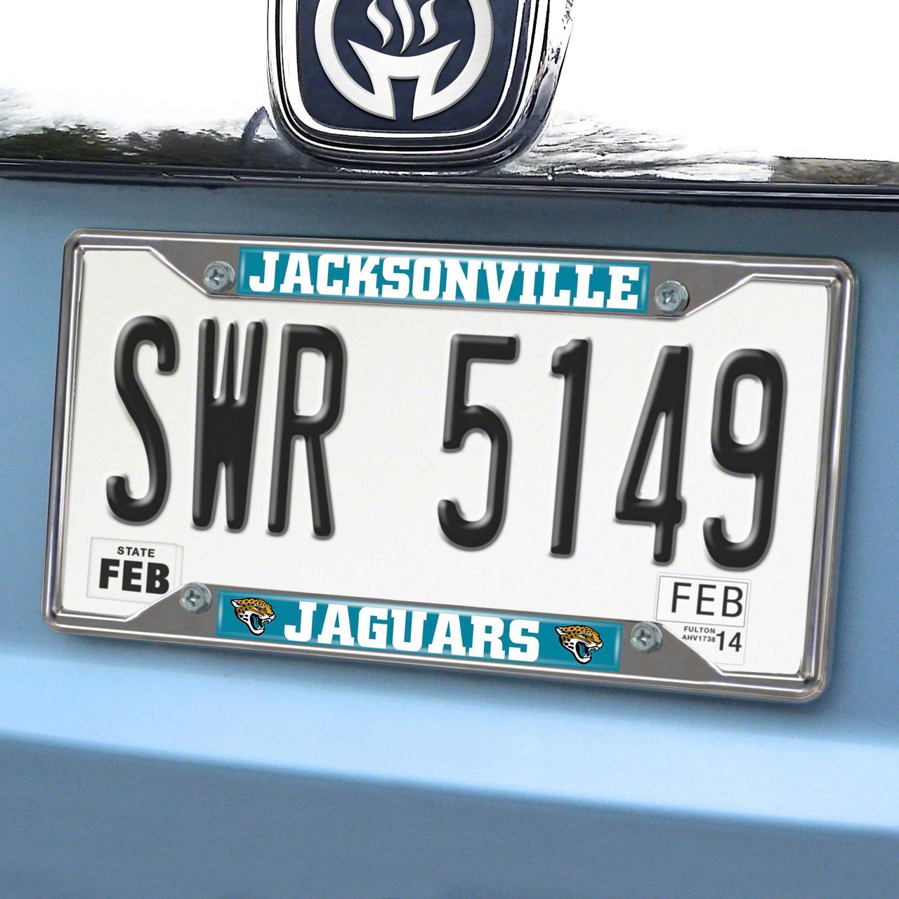 Sierra 2500 License Plate Frame with Jacksonville Jaguars Logo; Black ...