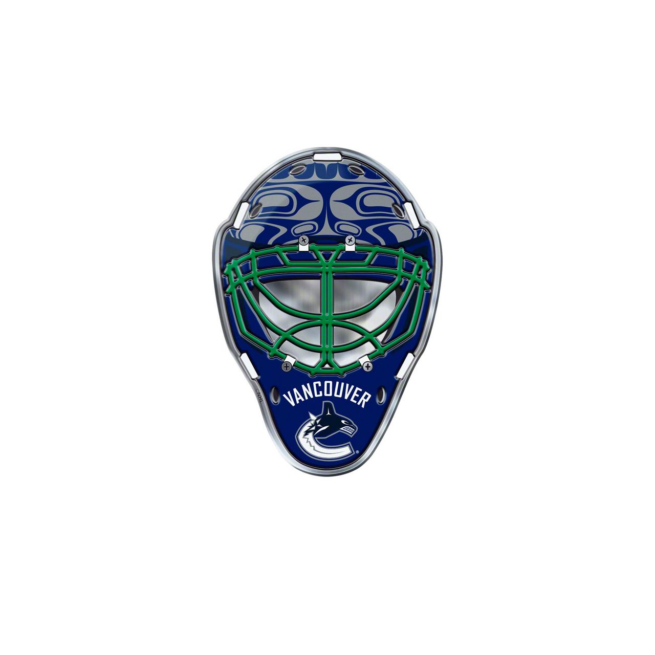 Sierra 2500 Vancouver Canucks Embossed Helmet Emblem; Royal (Universal ...