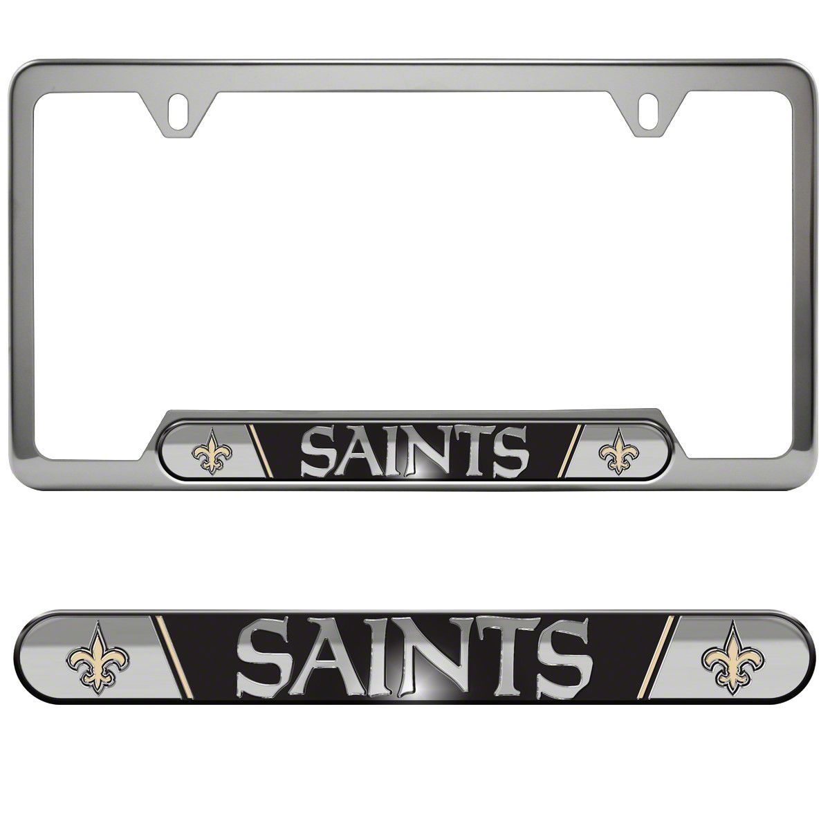 Sierra 3500 Embossed License Plate Frame with New Orleans Saints Logo ...