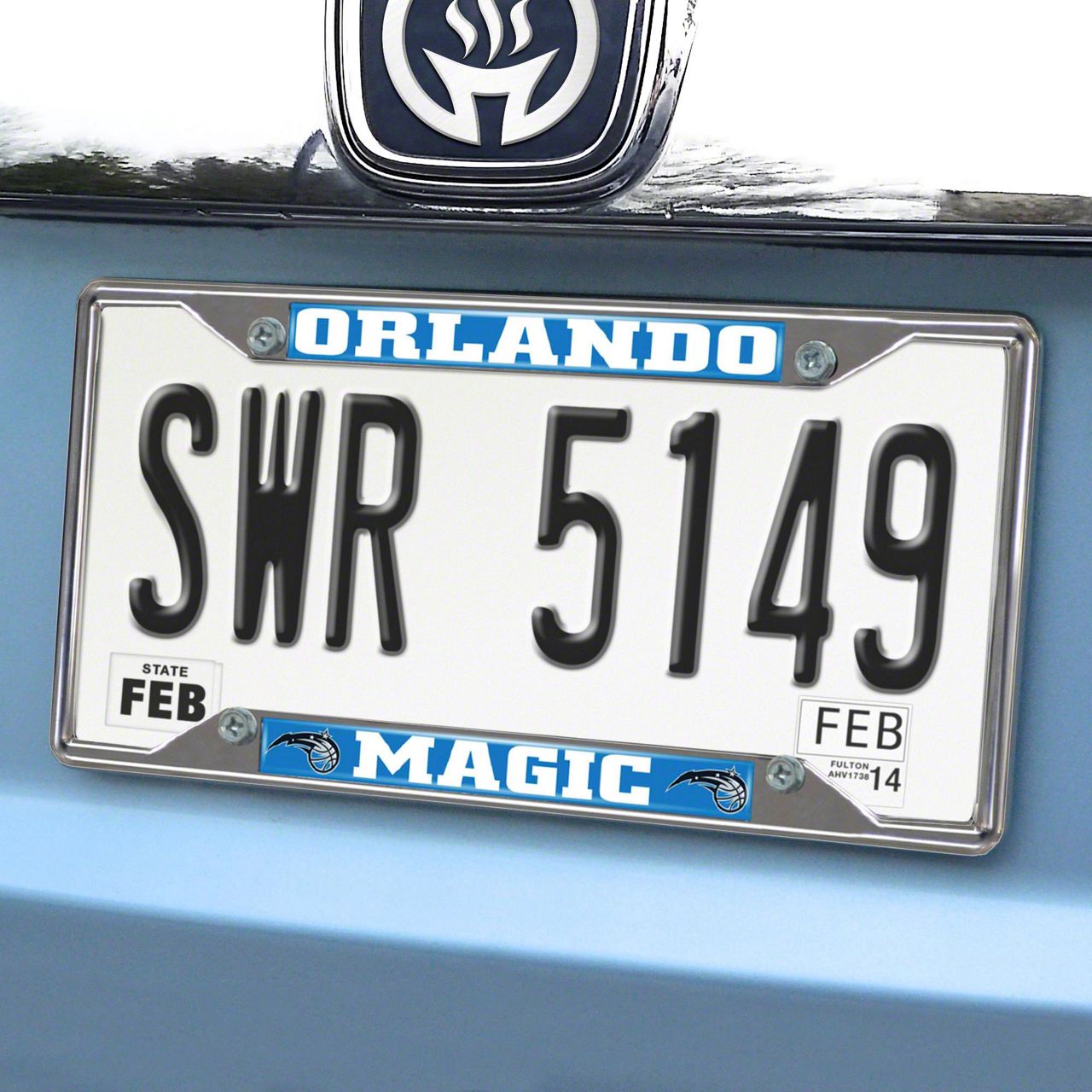 Silverado 1500 License Plate Frame with Orlando Magic Logo; Chrome ...