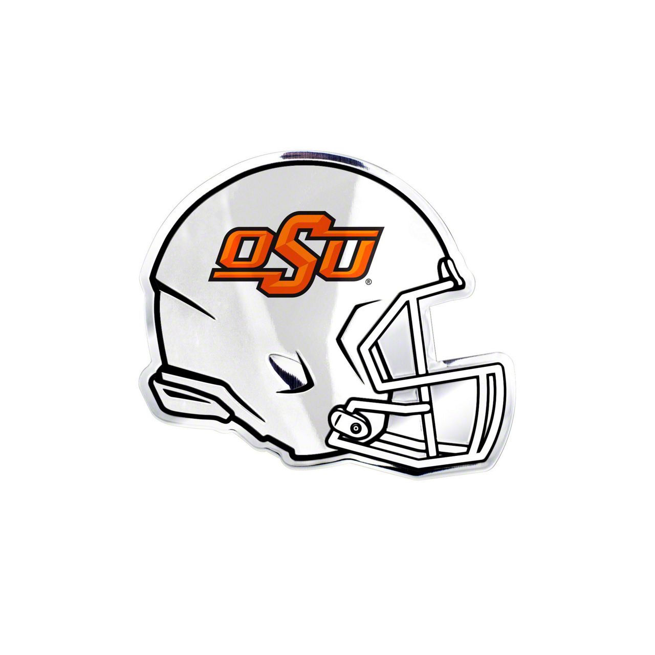 Silverado 1500 Oklahoma State University Embossed Helmet Emblem; Orange ...