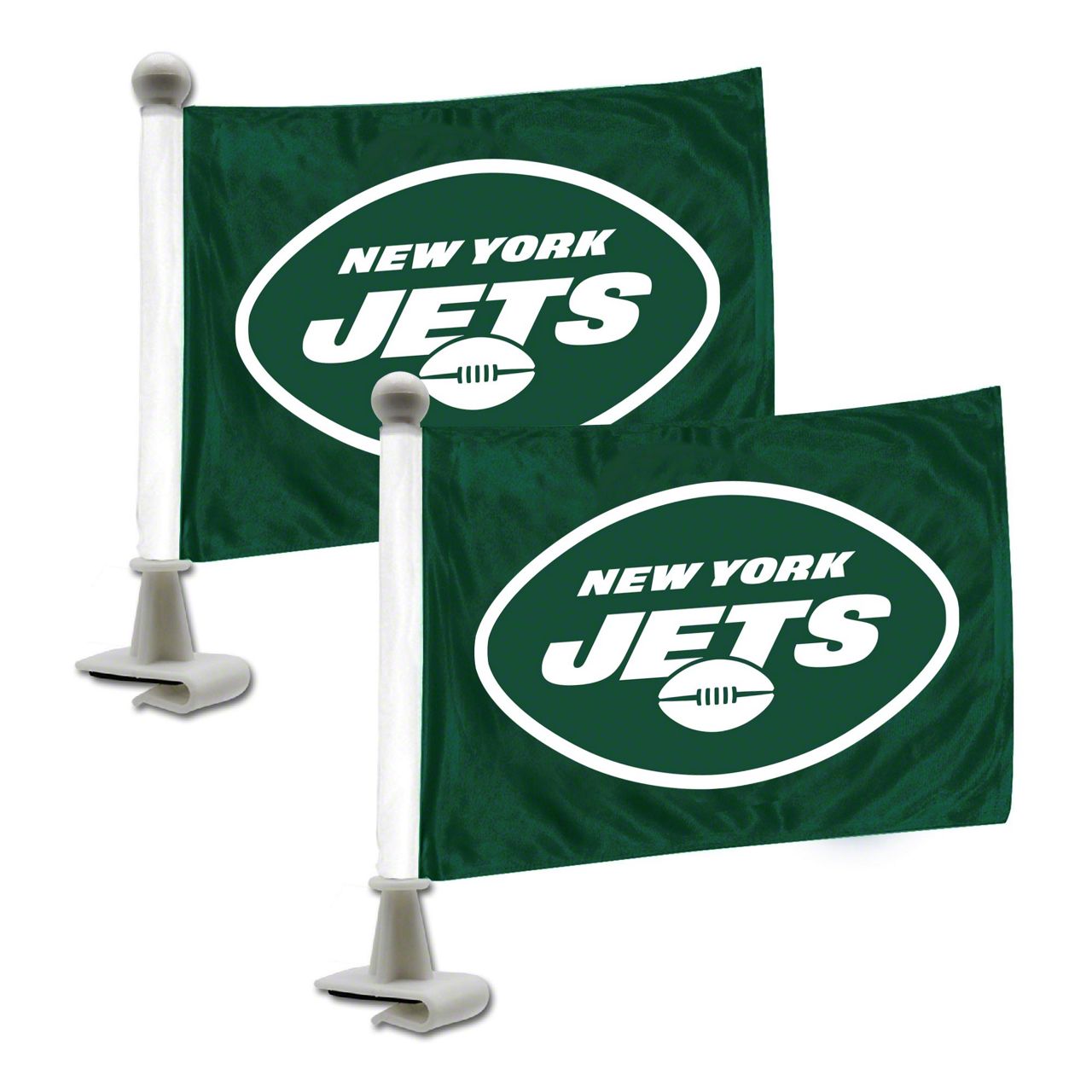 Silverado 2500 Ambassador Flags with New York Jets Logo; Green ...