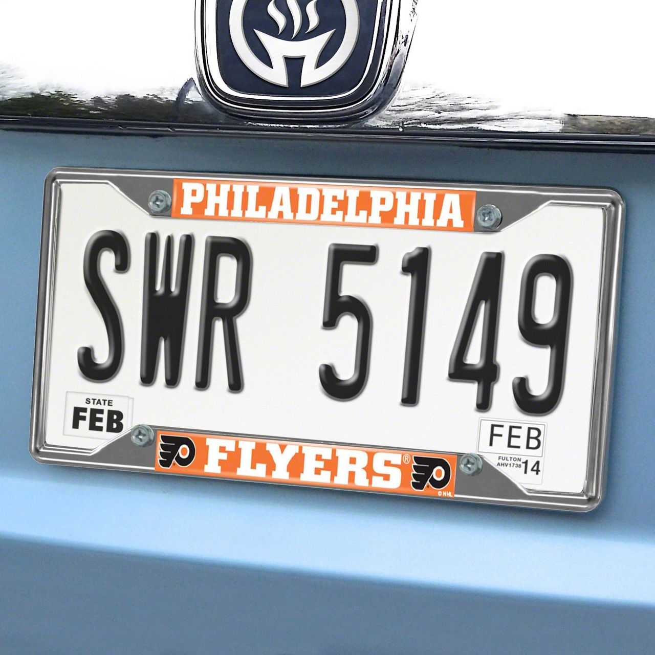 Silverado 2500 License Plate Frame with Philadelphia Flyers Logo ...