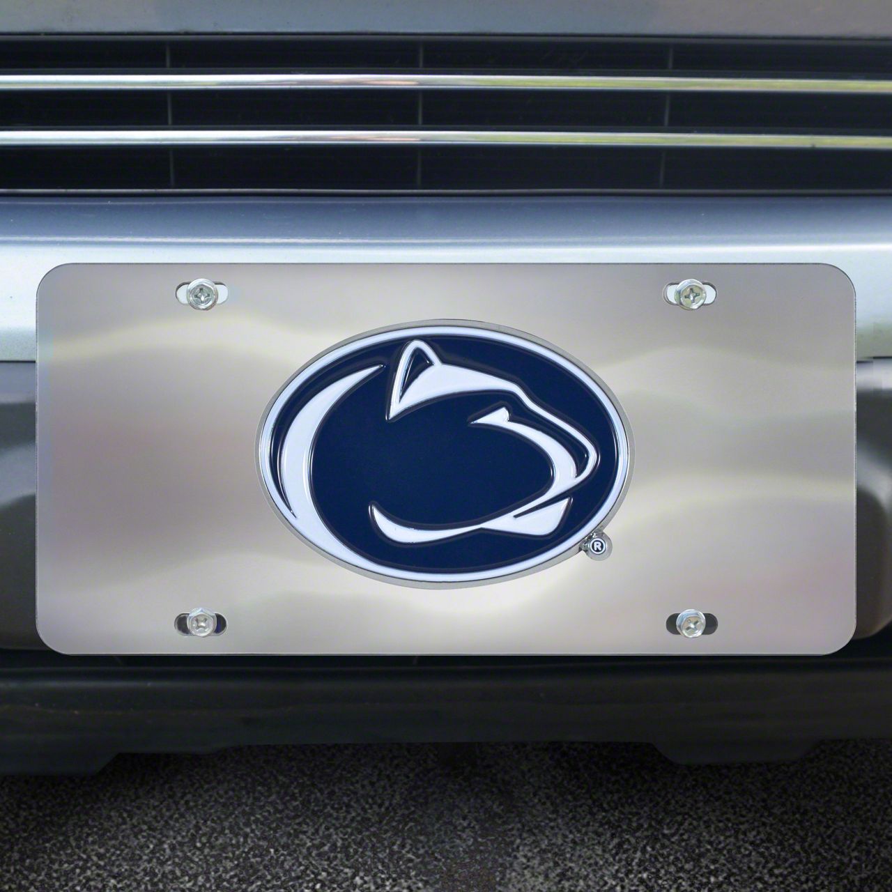 Silverado 2500 License Plate with Penn State University Logo; Stainless ...
