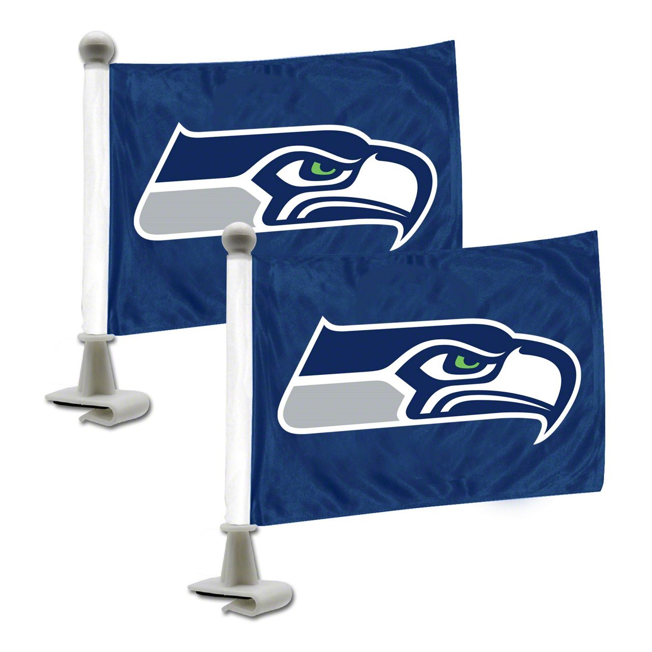 Silverado 3500 Ambassador Flags with Seattle Seahawks Logo; Blue ...
