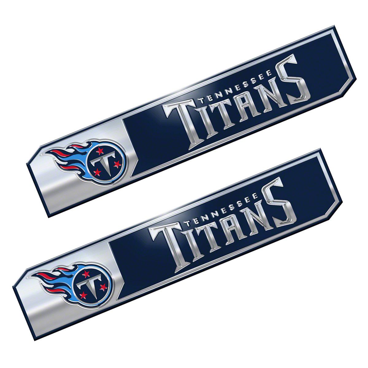 Silverado 3500 Tennessee Titans Embossed Emblems; Blue and Red ...