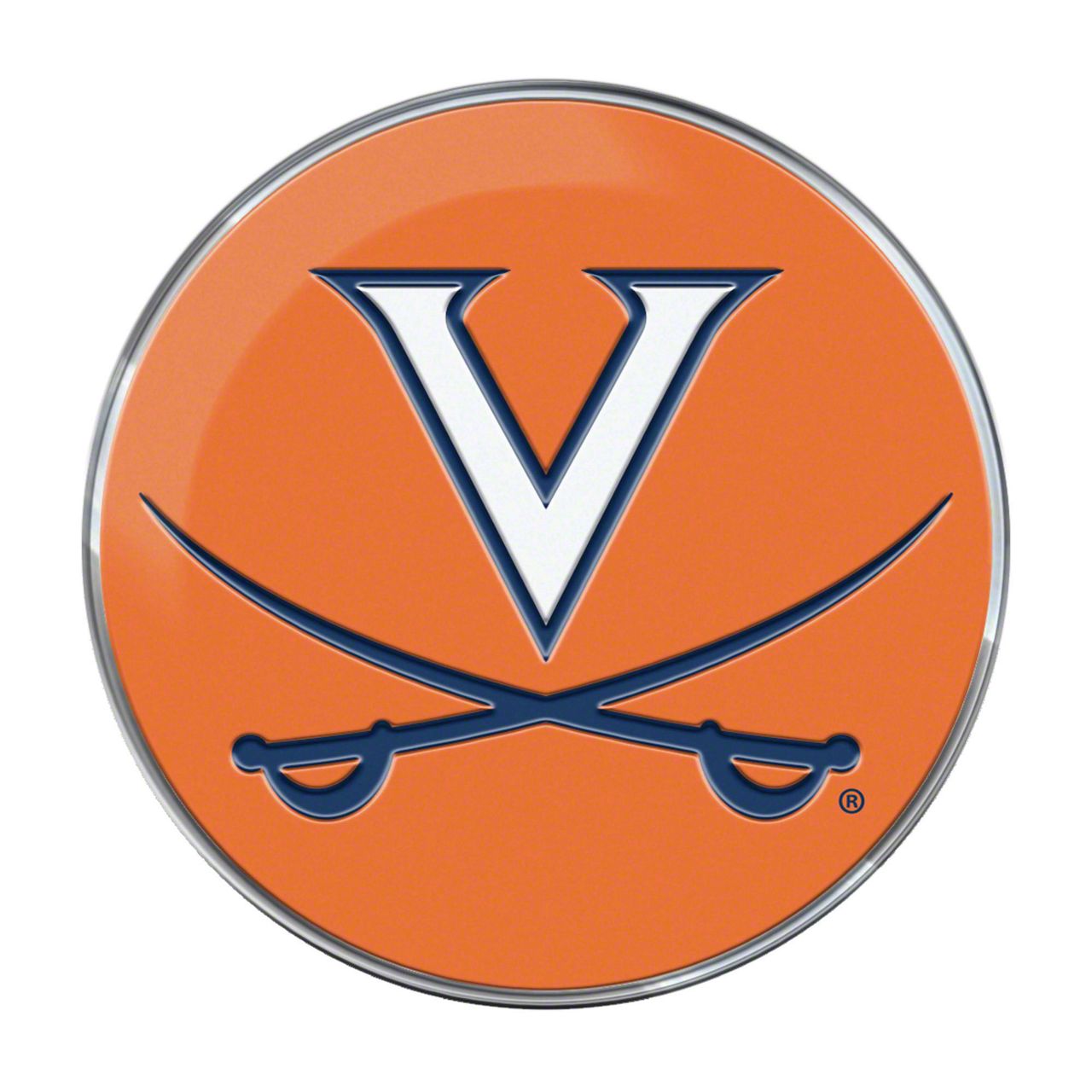 Silverado 3500 University of Virginia Embossed Emblem; Blue and Orange ...