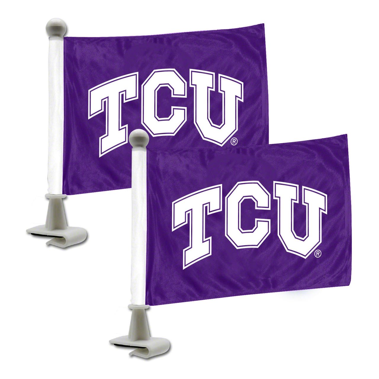 F-250 Super Duty Ambassador Flags with TCU University Logo; Purple ...