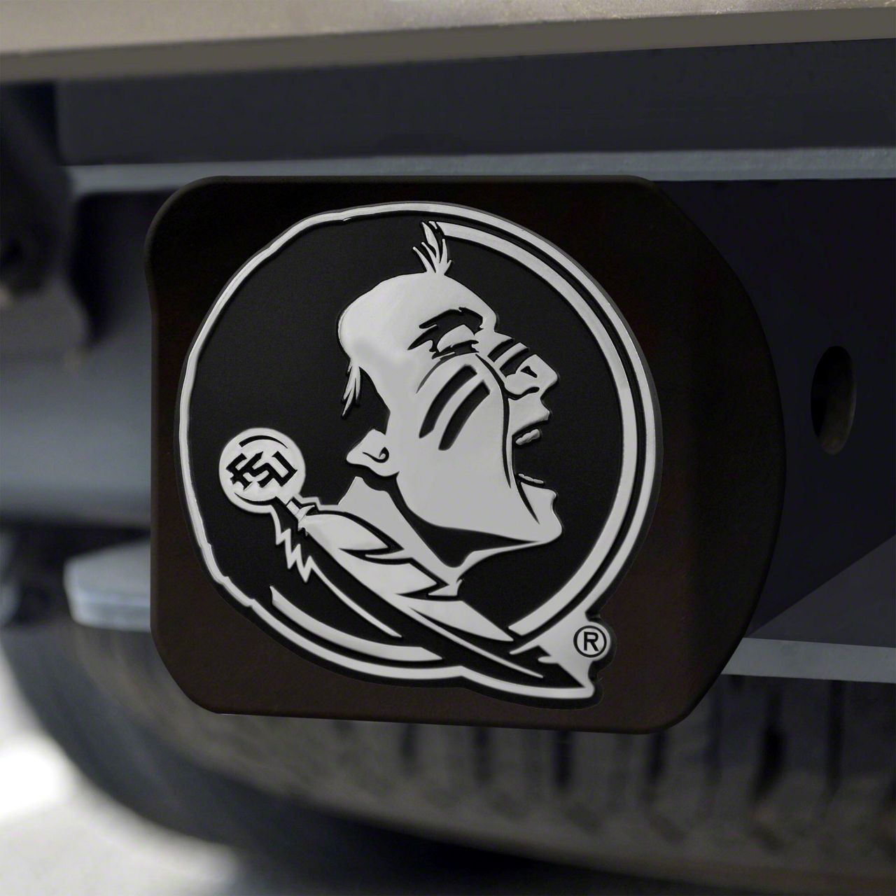 F-250 Super Duty Hitch Cover with Florida State University Logo; Garnet ...