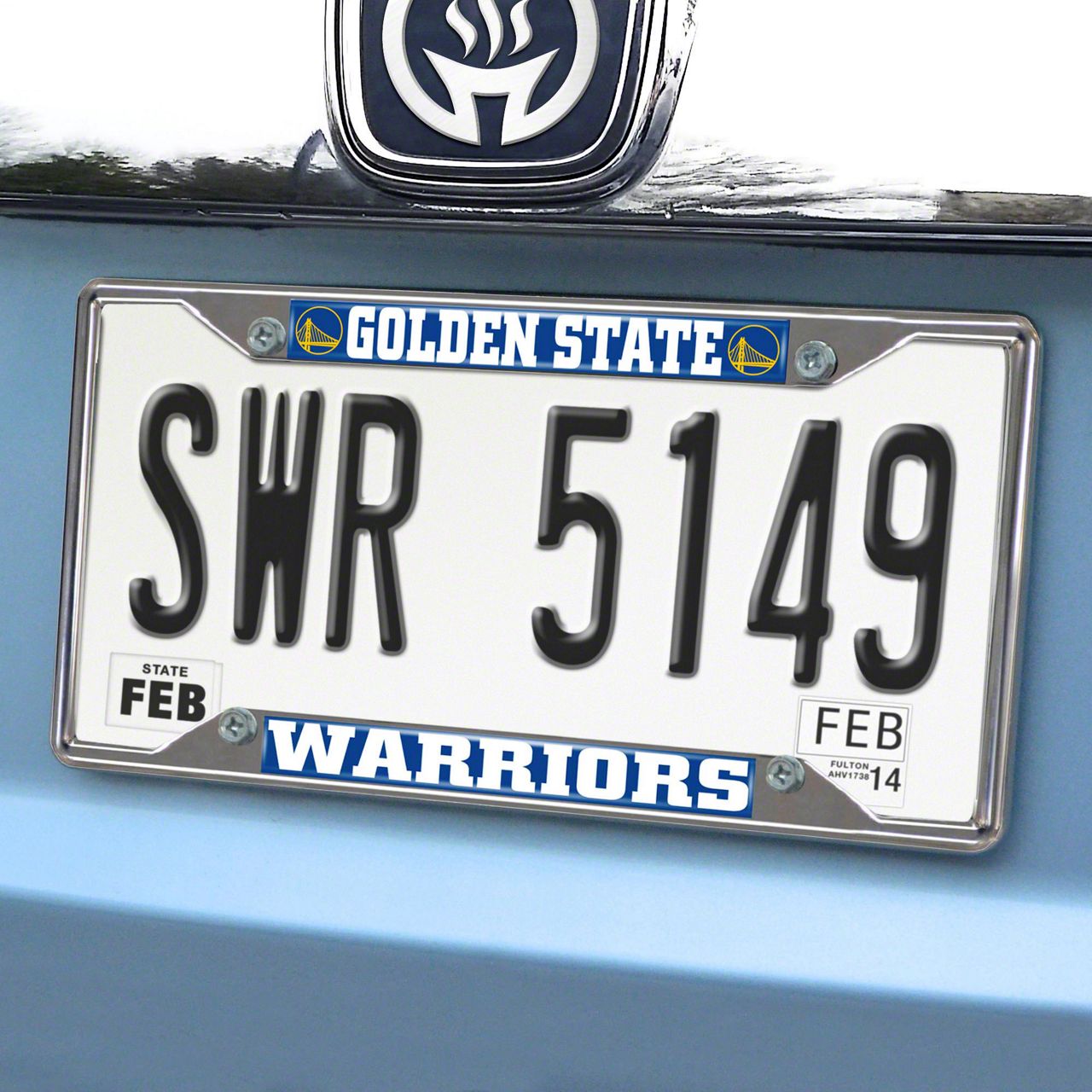 F-250 Super Duty License Plate Frame with Golden State Warriors Logo ...