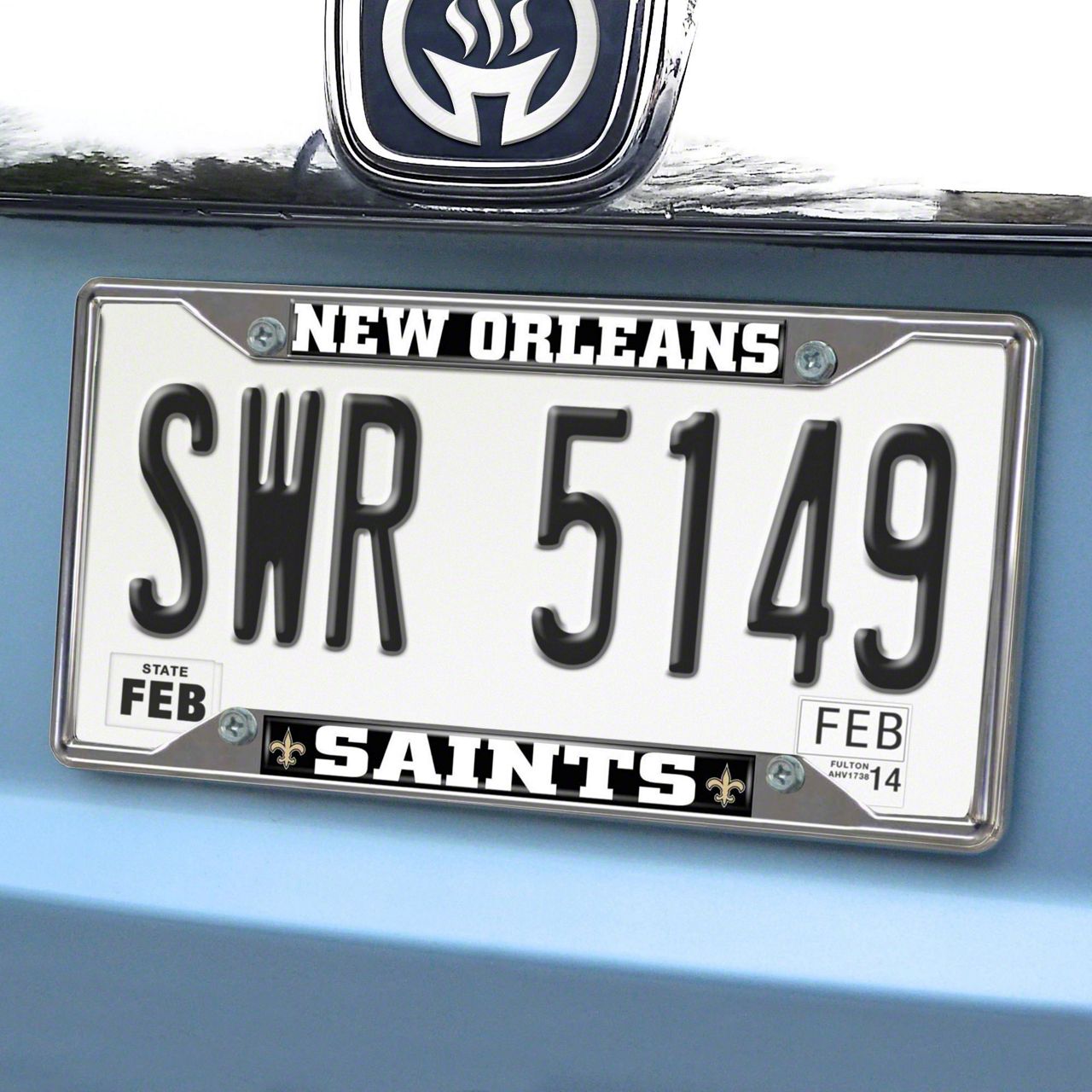 F-250 Super Duty License Plate Frame with New Orleans Saints Logo ...
