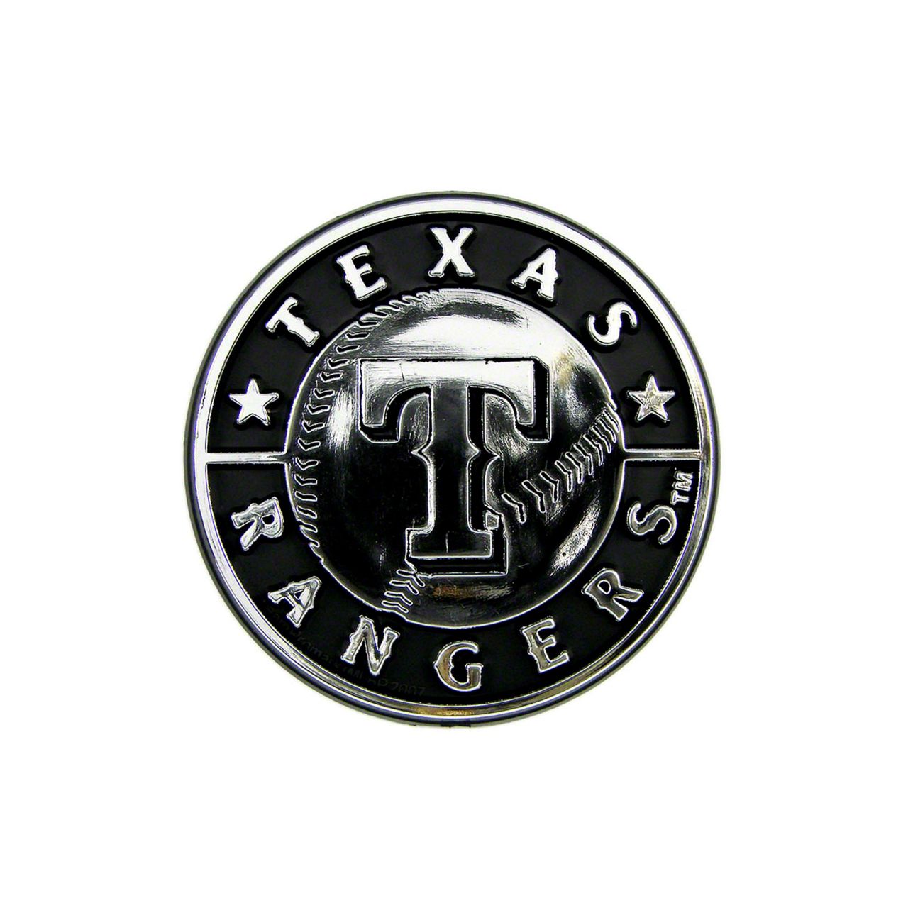 F-250 Super Duty Texas Rangers Molded Emblem; Chrome (Universal; Some ...