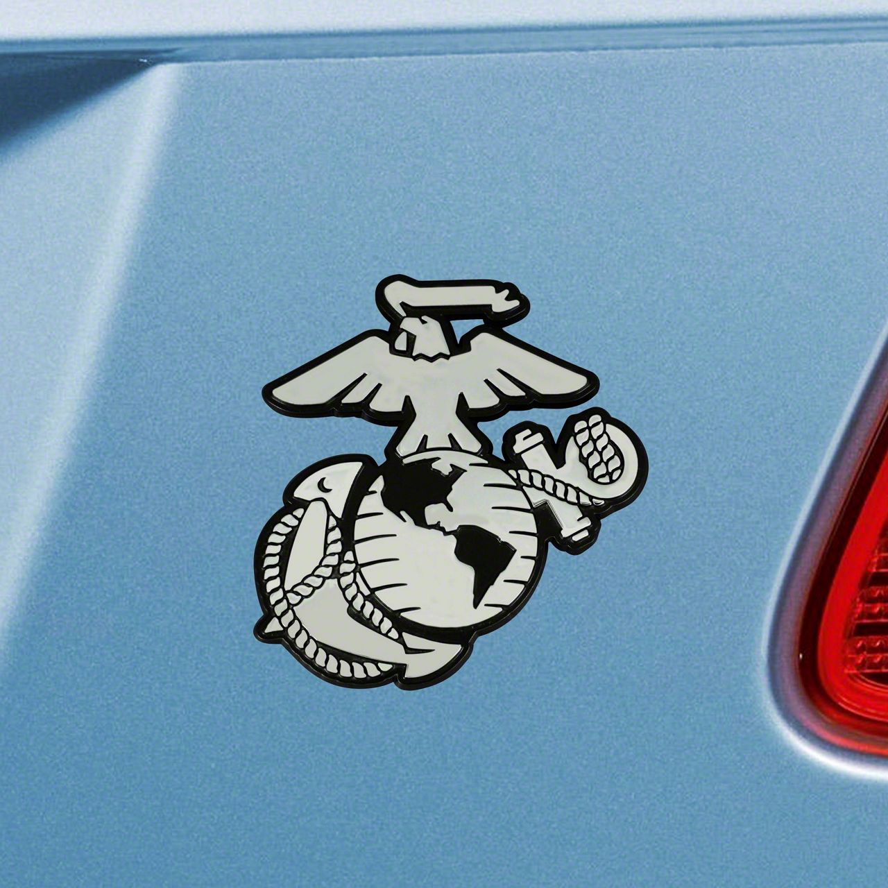 F-250 Super Duty U.S. Marines Emblem; Chrome (Universal; Some ...