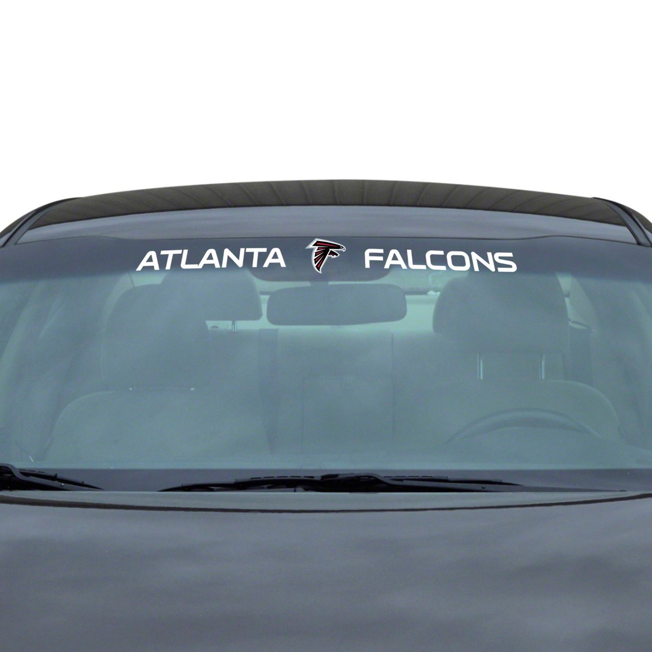 F-250 Super Duty Windshield Decal with Atlanta Falcons Logo; White ...