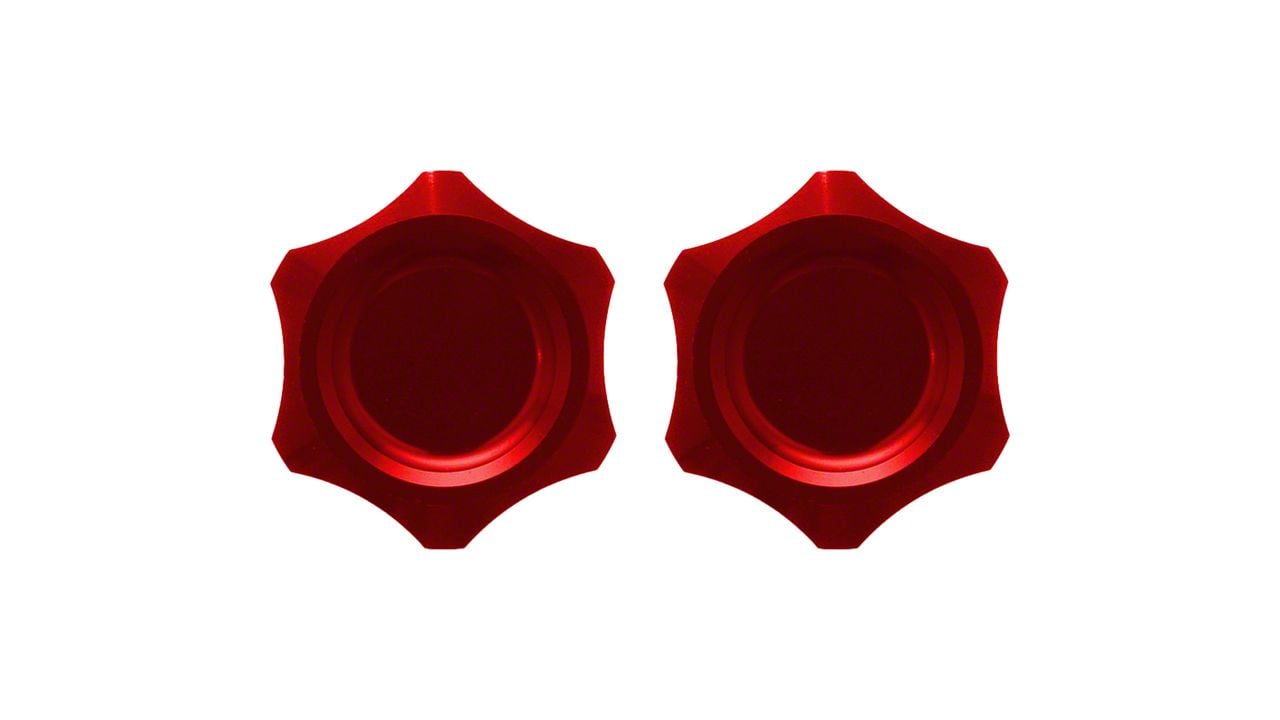 Fathouse Performance F-150 Billet AC Line Cap Kit; Red FP-ACCK-RED (17 ...