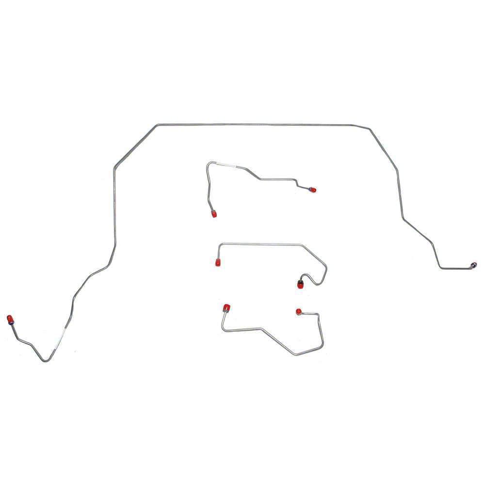 Fine Lines F-150 Front Brake Line Kit; Steel TKT9742OM (97-01 2WD F-150 ...