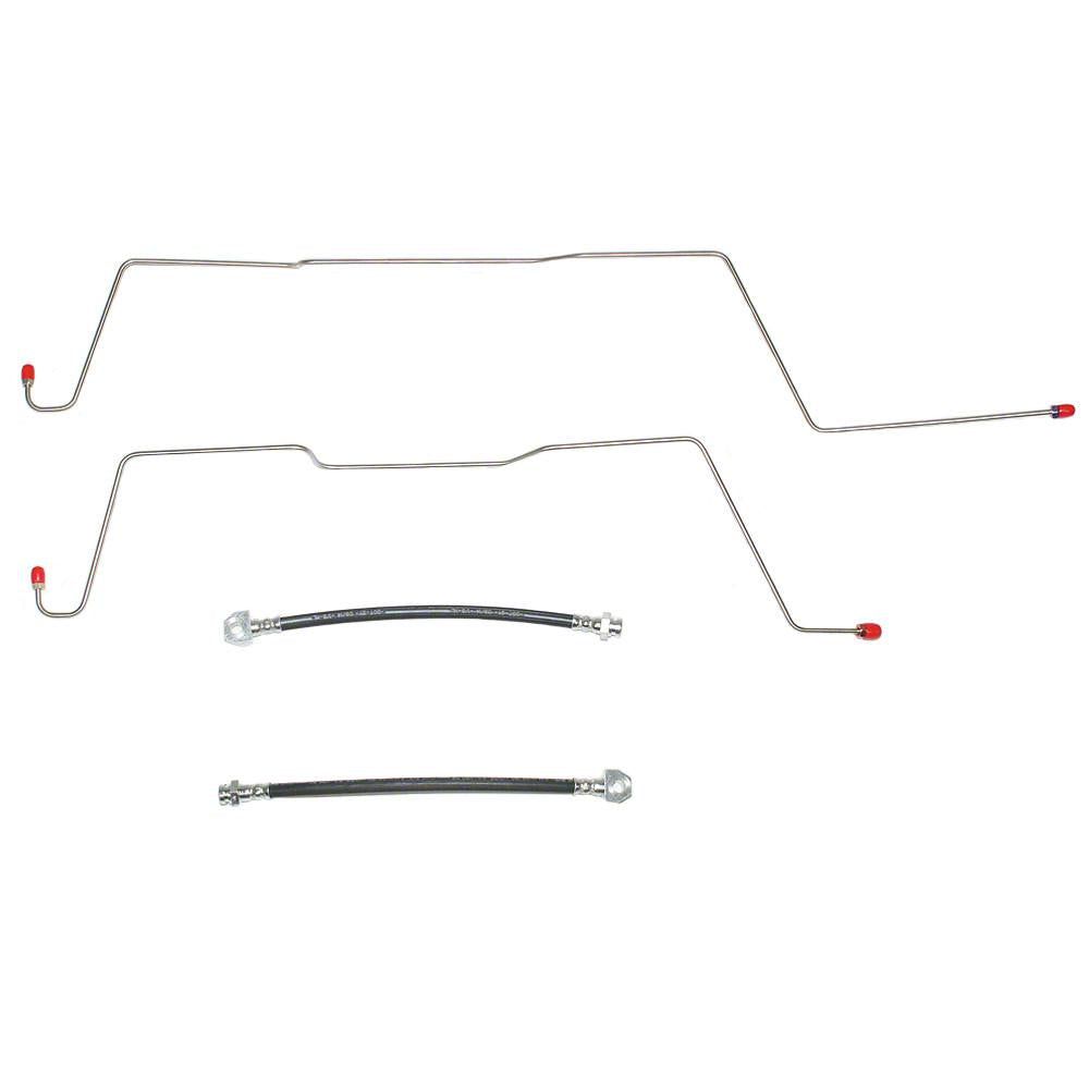 Fine Lines F-150 Rear Axle Brake Line Kit; Steel TRA0142OM (01-03 F-150 ...