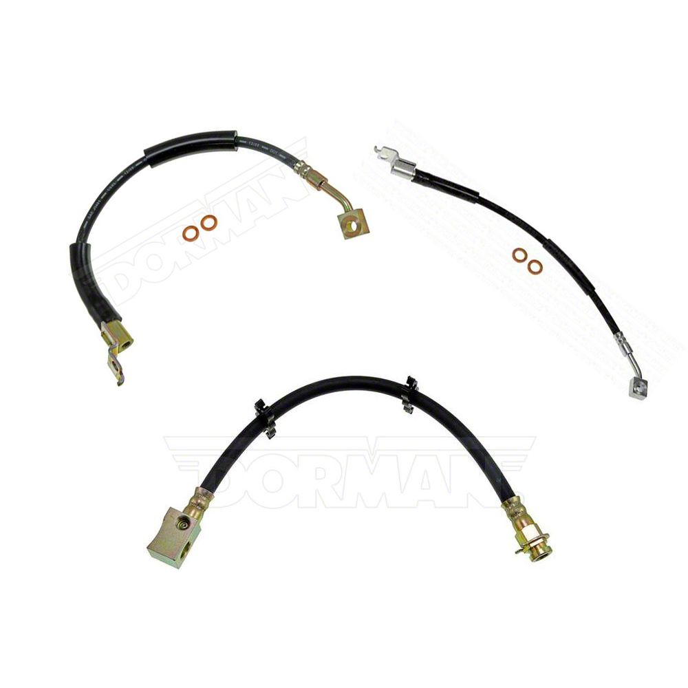 Fine Lines F-350 Super Duty Rubber Complete Brake Hose Kit; Front and ...