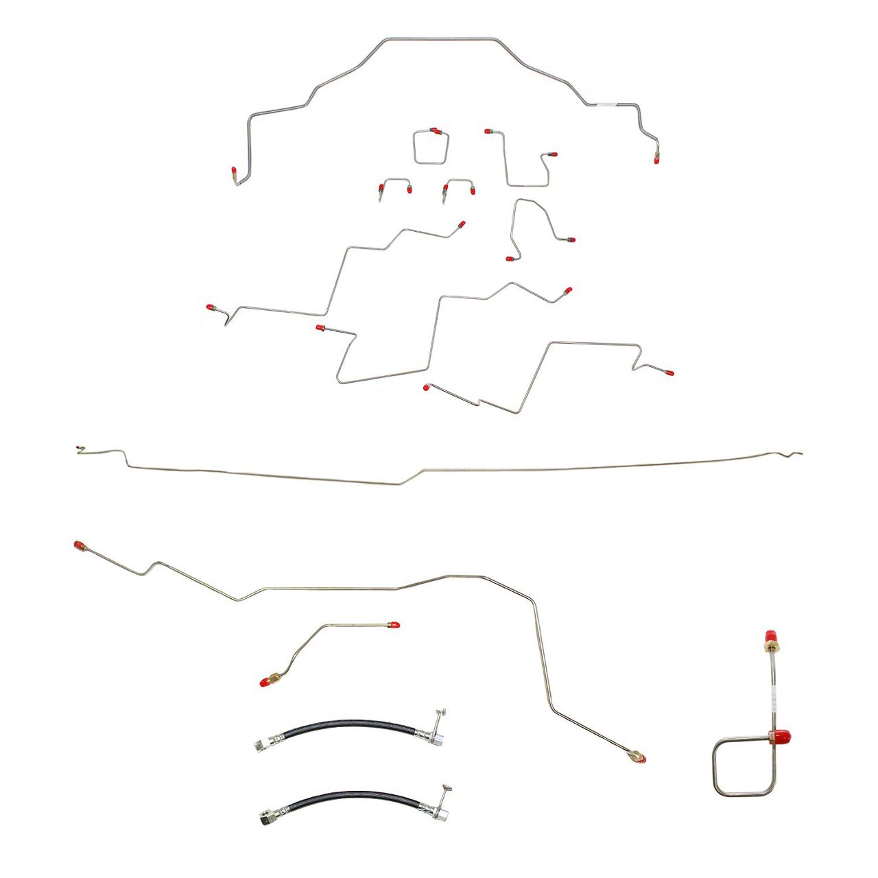 Fine Lines RAM 3500 Complete Brake Line Kit; Steel CBK0087OM (01-02 2WD ...