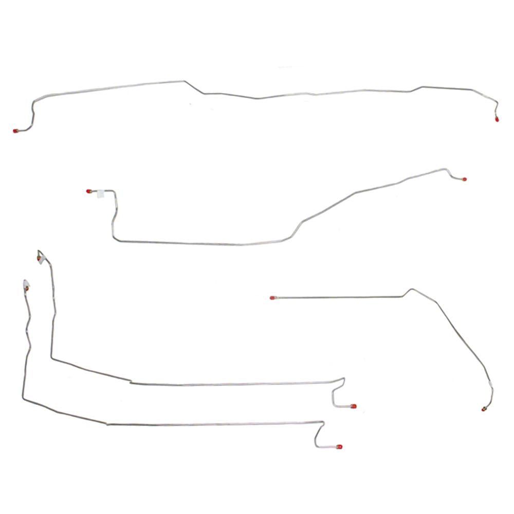 Fine Lines Sierra 1500 Front Brake Line Kit; Stainless TKT0302SS (05-06 ...
