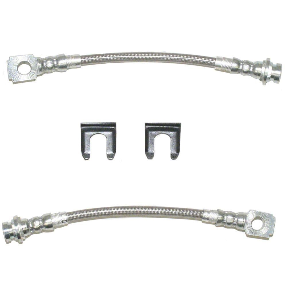 Fine Lines Silverado 1500 Braided Stainless Brake Hose; Rear HSP0020SS ...