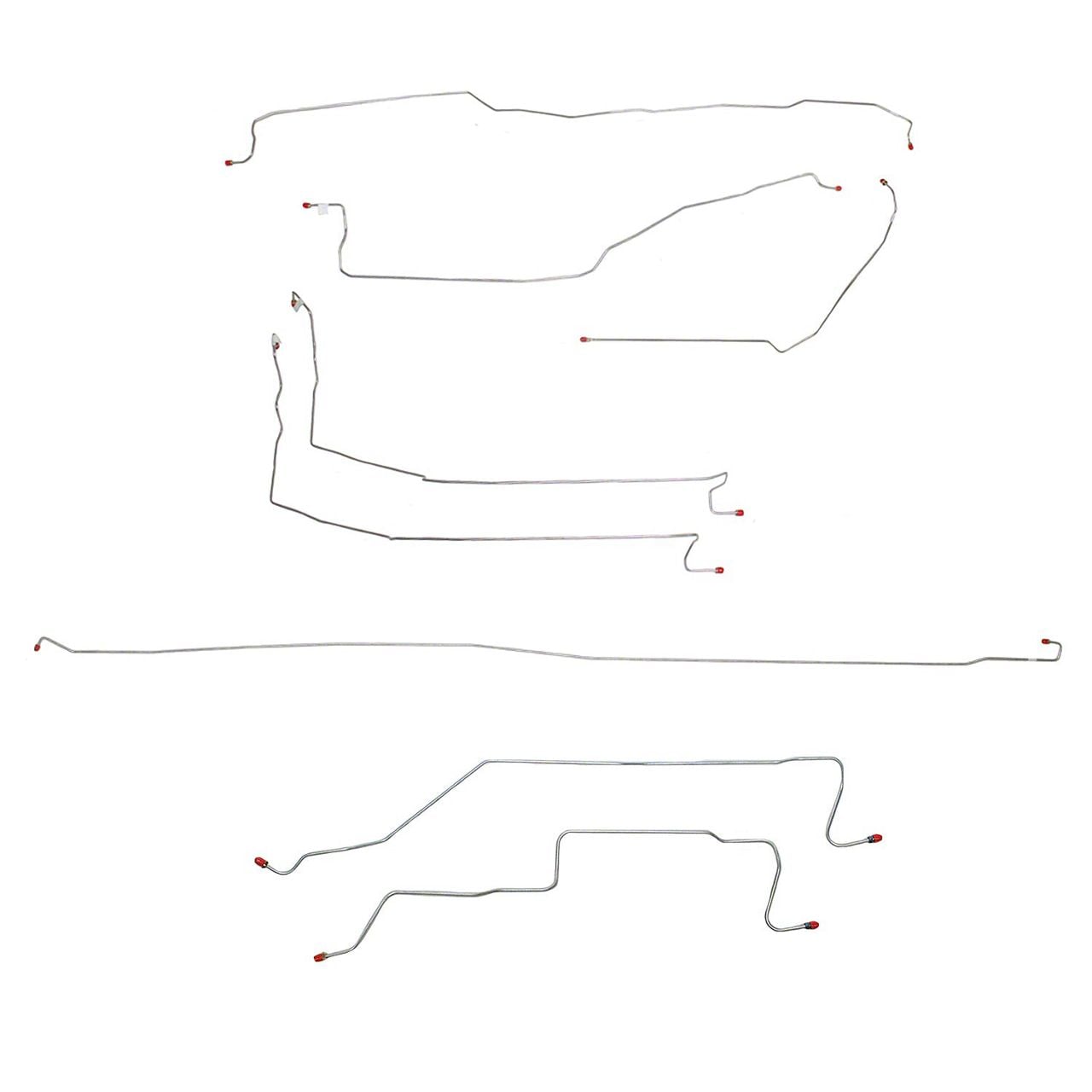 Fine Lines Silverado 1500 Complete Brake Line Kit; Stainless CBK0043SS ...