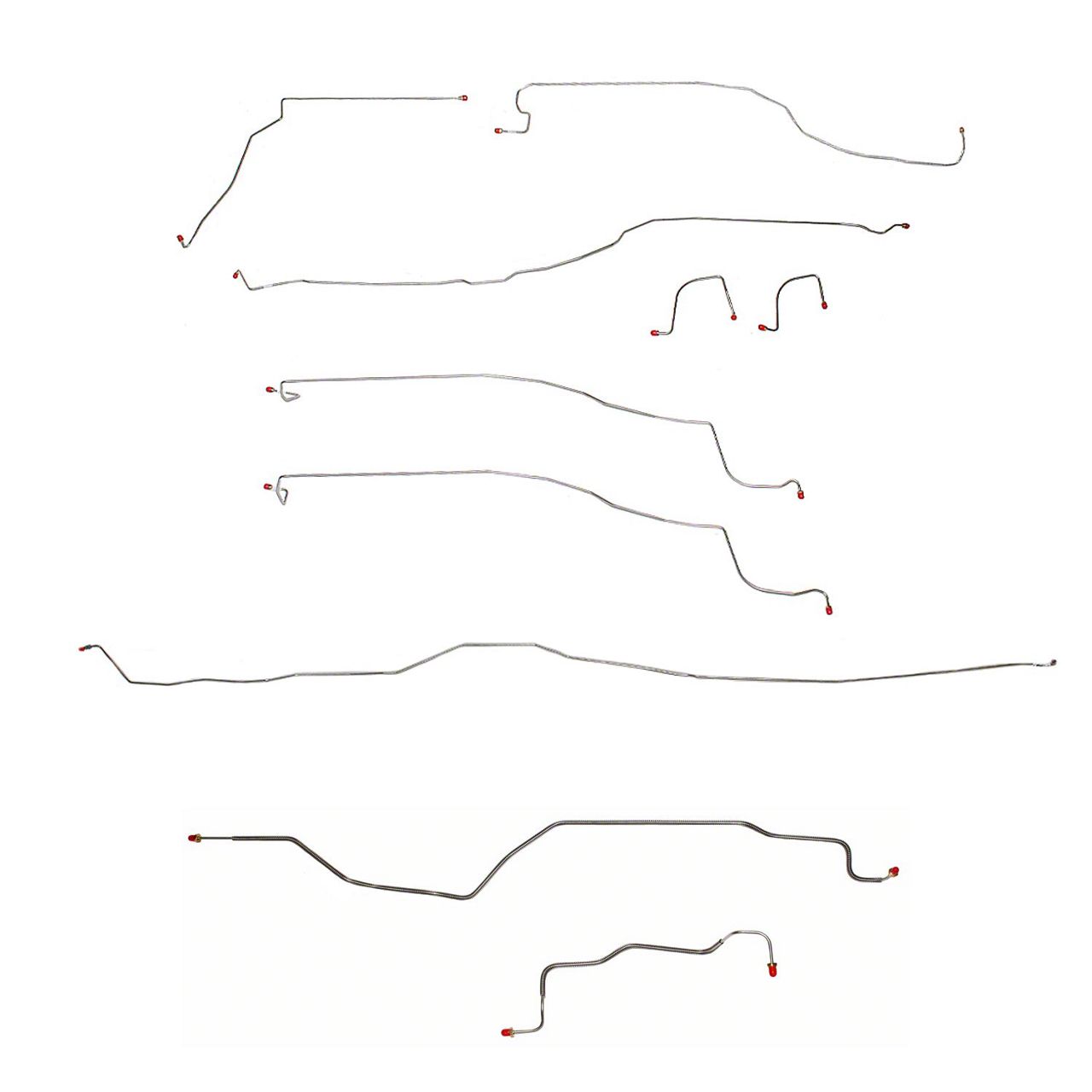 Fine Lines Silverado 1500 Complete Brake Line Kit; Steel CBK0200OM (03 ...