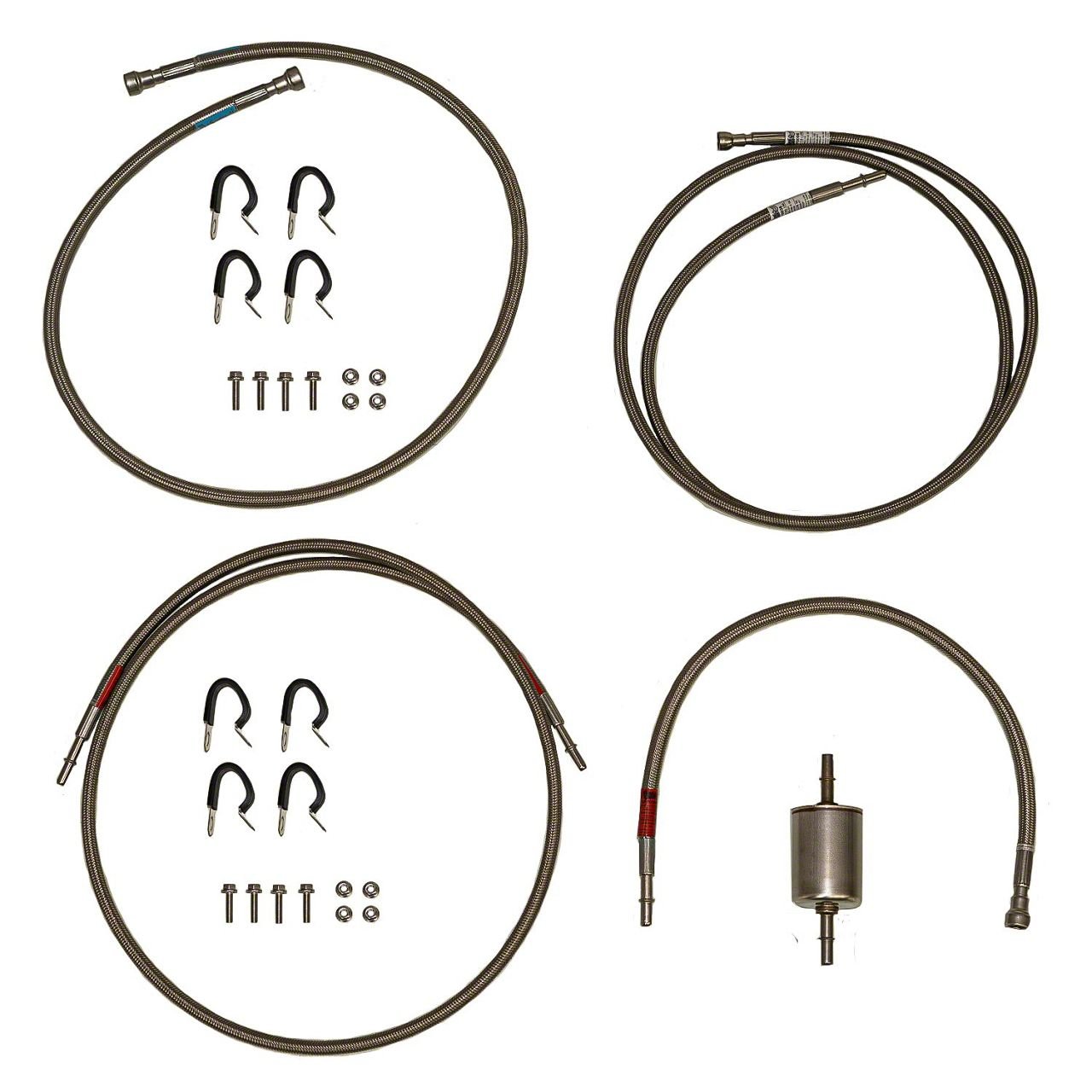 Fine Lines Silverado 2500 Quick Fix Fuel Line Kit; Braided Stainless ...