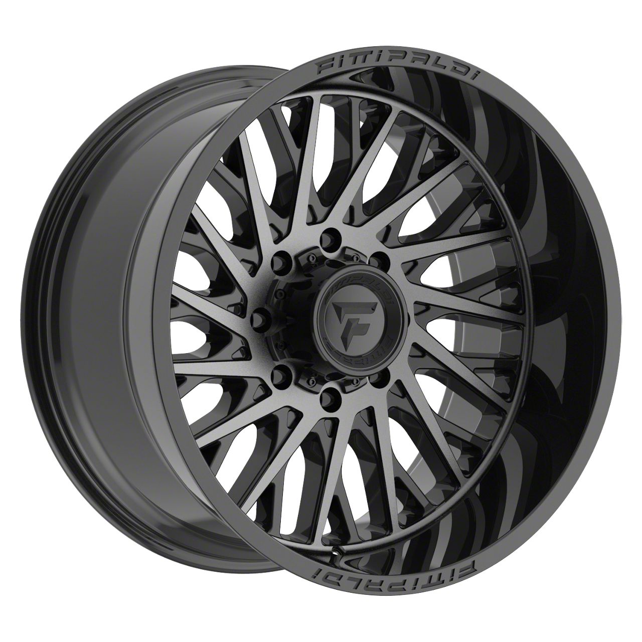 Fittipaldi Offroad Silverado 3500 FA08 Gloss Black Machined Face with ...