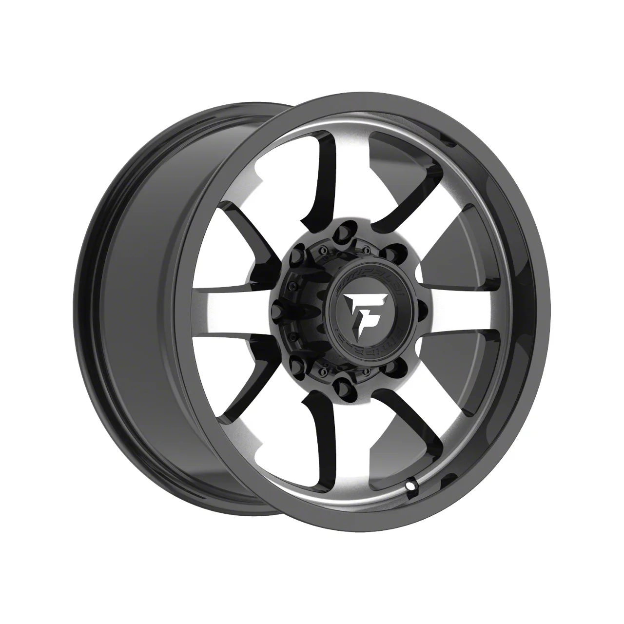 Fittipaldi Offroad Sierra 2500 FA16 Gloss Black Machined 8-Lug Wheel ...
