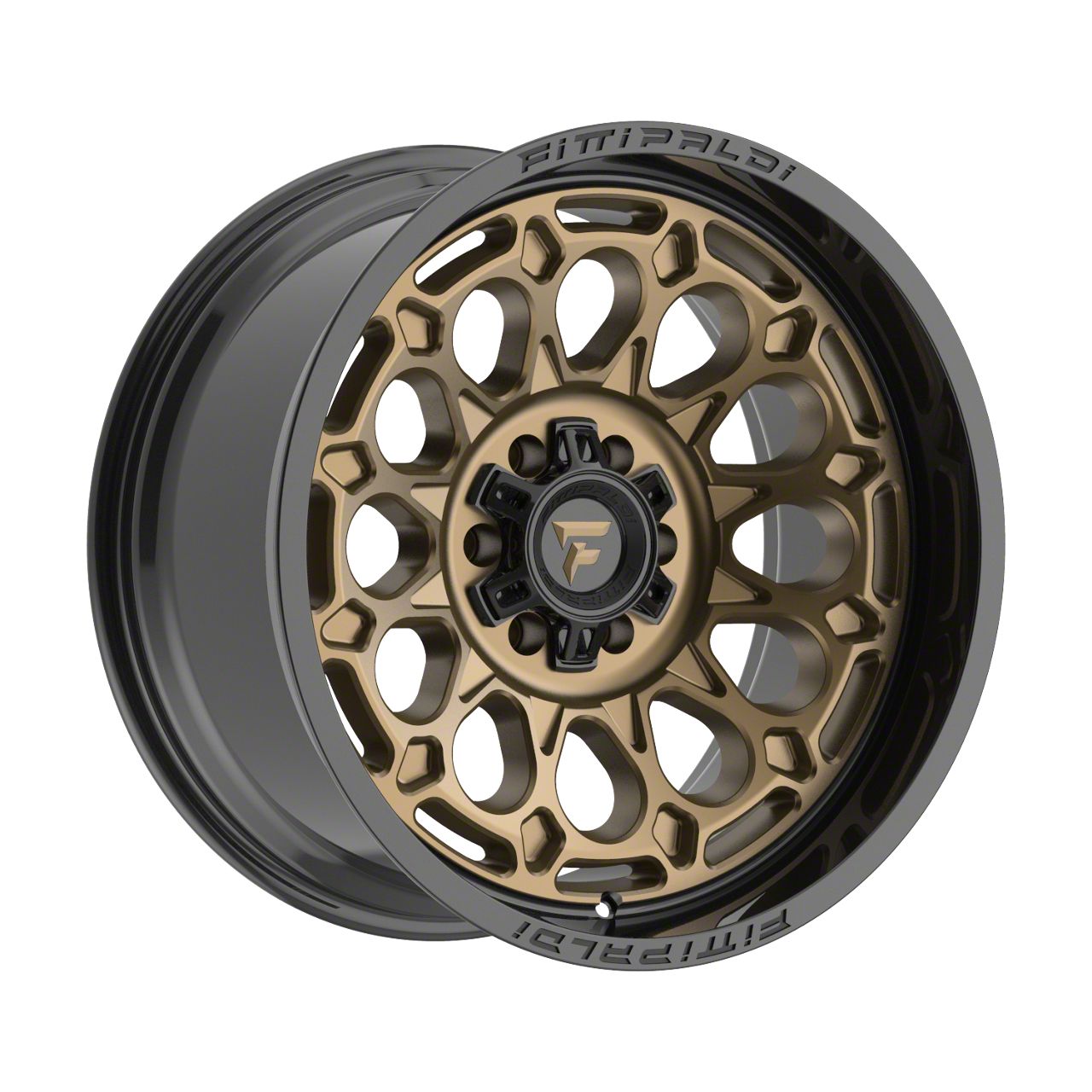 Fittipaldi Offroad F-150 FA22 Gloss Bronze with Gloss Black Lip 6-Lug ...