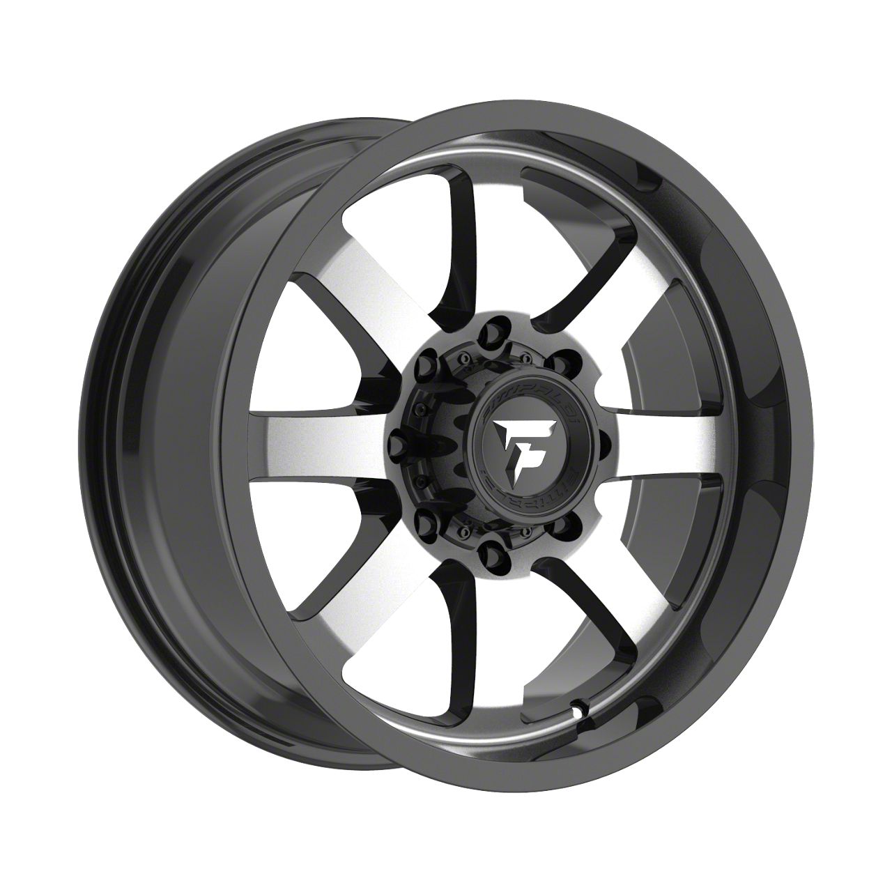 Fittipaldi Offroad F-350 Super Duty FA16 Gloss Black Machined 8-Lug ...